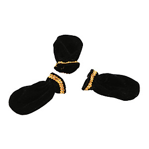 ESYUEL Pleuche Grand Piano Cover Bordered Dust Protective Cover Cloth 62.9 x 59 x 20.48in (160cm/62.9in, Black)