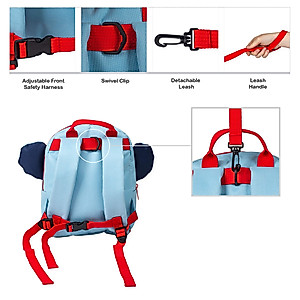 Class Collections Baby Blue Elephant Animal Water Resistant Preschool Backpack