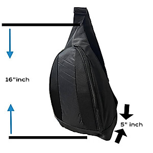 OPTURA HD OPTICS Sling Bag Medium Backpack Lightweight Shoulder and Chest Daypack for Men Women universal (12 x 5 x 16 inches), fit laptop,smart phones,iPad tablets and more