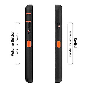 CAFEWICH iPhone 6/6S Case Heavy Duty Shockproof High Impact Tough Rugged Hybrid Rubber Triple Defender Protective Anti-Shock Silicone Mobile Phone Cover for iPhone 6/6S 4.7"(Black Orange)