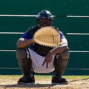 Baseball Glove,Baseball Softball Mitt for Kid Youth Adult,Baseball Right Hand/Left Hand Gloves,Infield Outfield Mitts (Khaki Left Hand Throw, 33 inch)