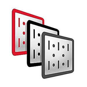 Wall Control Pegboard 32in x 16in Gray Metal Pegboard Tool Board Panel