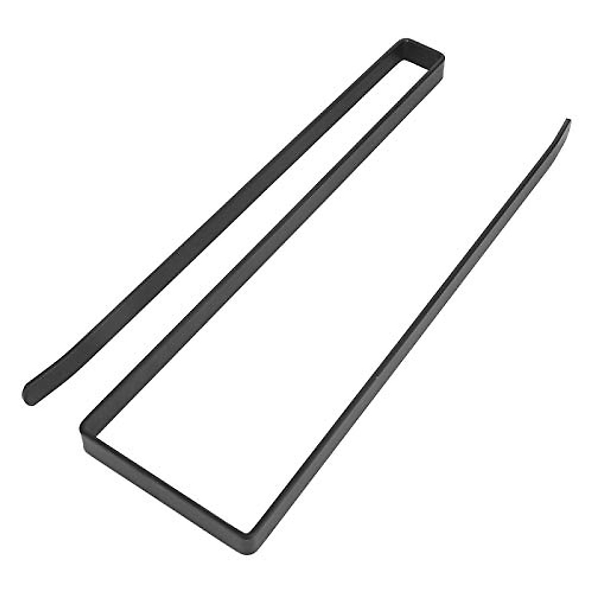 Paper Towel Holder, Black Steel Roll Paper Holder Hanger Storage Organizer for Kitchen Cabinet Paper Towel Rack