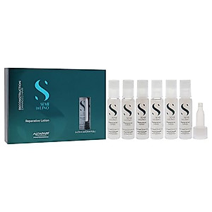 Alfaparf Milano Semi Di Lino Reconstruction Reparative Shampoo for Damaged Hair - Color Safe, Hydrating Shampoo for Dry Hair - Restores Fiber & Elasticity - Sulfate & Paraben Free - Vegan (8.45 oz)