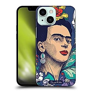 Head Case Designs Officially Licensed Frida Kahlo Flowers Sketch Hard Back Case Compatible with Apple iPhone 13 Mini