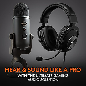 Logitech G PRO X Gaming Headset (2nd Generation) with Blue Yeti USB Mic for Recording & Streaming on PC and Mac