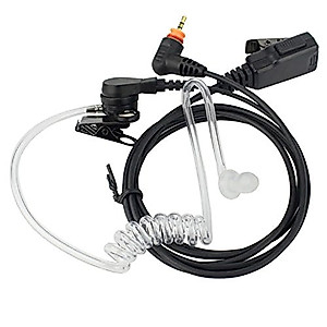 abcGoodefg 1 Pin Covert Acoustic Tube Earpiece Headset with Mic PTT for Motorola SL7550 7580 7590 SL300 SL4000 SL1K SL1M 2 Way Radio Walkie Talkie
