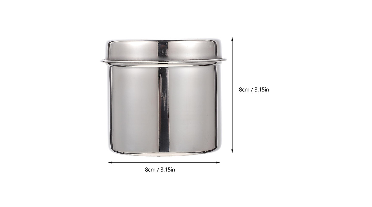Stainless Steel Medical Jar for Cotton Balls & Gauze