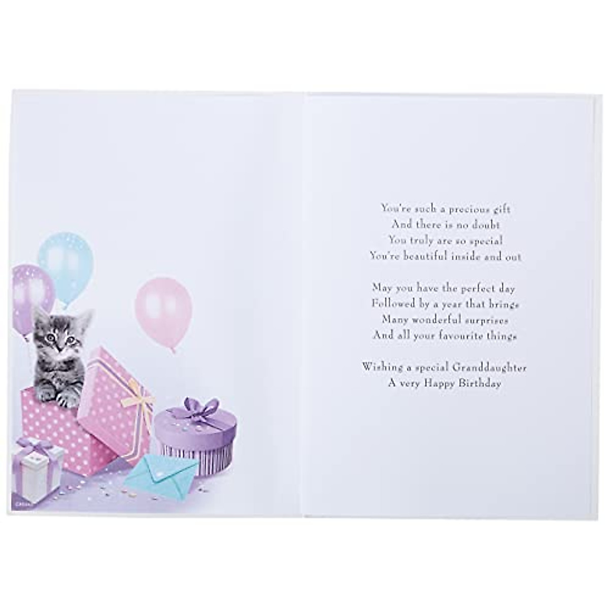 Regal Publishing Birthday Card Granddaughter - 9 x 6 inches -, C80442