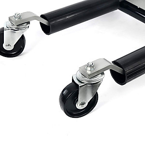 XtremepowerUS Wheel Dolly Hydraulic Car Positioning Dollies (Pair) 2PC Positioning Jack Truck Rv Trailer Jack/Dolly Foot Pedal, 1500LBS