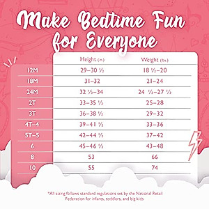 Disney Girls' Princess 6-Piece Snug-Fit Cotton Pajamas Set, DREAM BIG, 6