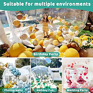 ZLPOWER Inflatable Bubble House Tent Clear Kids Party Balloon Outdoor Transparent Tarpaulin PVC with Blower Clear Dome Garden for Wedding Party Rent Outdoor Backyard Festival (3m/10ft)