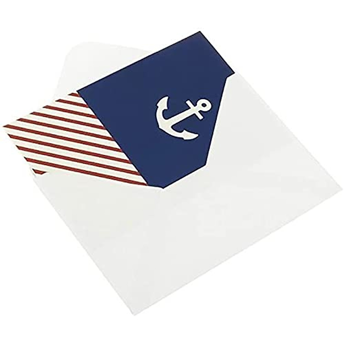 48 Pack All Occasion Assorted Blank Note Cards Greeting Card Bulk Box Set - Nautical Sea with Envelopes Included 4 X 6 Inches