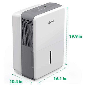 Vremi 22 Pint 1,500 Sq. Ft. Dehumidifier Energy Star Rated for Medium Spaces and Basements