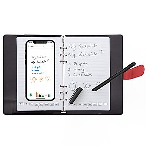 SyncPen3 Set- NEWYES Smart Pen + Smart Notebook, OCR Digital Pen for Students, Designer, Business Man, Record Notes, Bluetooth, Wireless, iOS