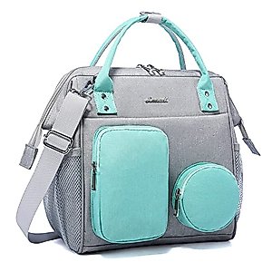 LOVEVOOK Lunch Bag for Women, Large Lunch Bag, Water Resistant Lunch Box for Women, Lunch Tote with Removable Shoulder Strap, Lunch Cooler for Work, Picnic, Travel