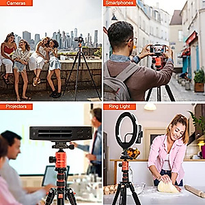 [Upgrade Version] GEEKOTO 77'' Tripod, Aluminum Camera Tripod Monopod, Foldable DSLR Tripod for Travel, Compact Tripod with 360 Panorama Ball Head Quick Release Plate for Travel and Work