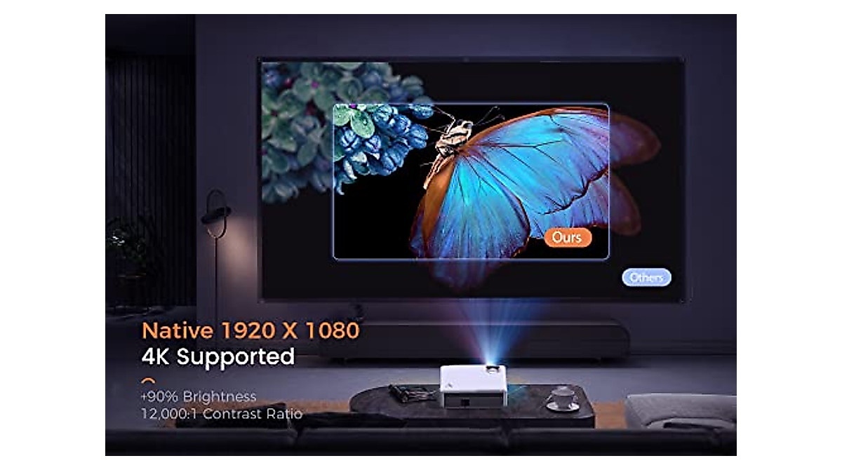 ACROJOY 5G WiFi Projector with 1080P & 4K Support | Portable Home Theater