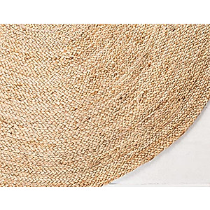 THE PIKKU INTERNATIONAL - Handmade Jute Rug Oval Hand Woven Farmhouse Jute Area Rug (7 x 11 ft)