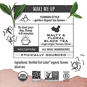 Numi Organic Chinese Breakfast Loose Leaf Tea, 16 Ounce Pouch, Yunnan Black Tea, Brews 200 Cups (Packaging May Vary)
