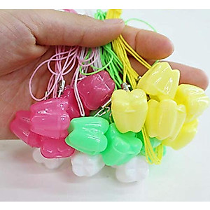 10PCS Plastic Baby Tooth Keepsake Box Baby Milk Tooth Storage Case Holder Organizer Save Container Lost Teeth Saver Deciduous Souvenir with Necklace Gift for Kids Color Random