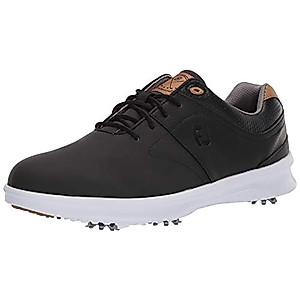 FootJoy Men's Contour Series Previous Season Style Golf Shoes, Black, 8 W US