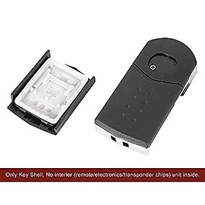 uxcell New Smart Remote Flip Key Fob Shell Case 4 Button for Mazda 3 5 6 RX-8 CX-7 CX-9 2007-2010
