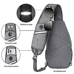 N NEVO RHINO Crossbody Sling Backpack Cross Body Bags for Women Small Sling Chest Bag Shoulder Backpack Travel Hiking Daypack