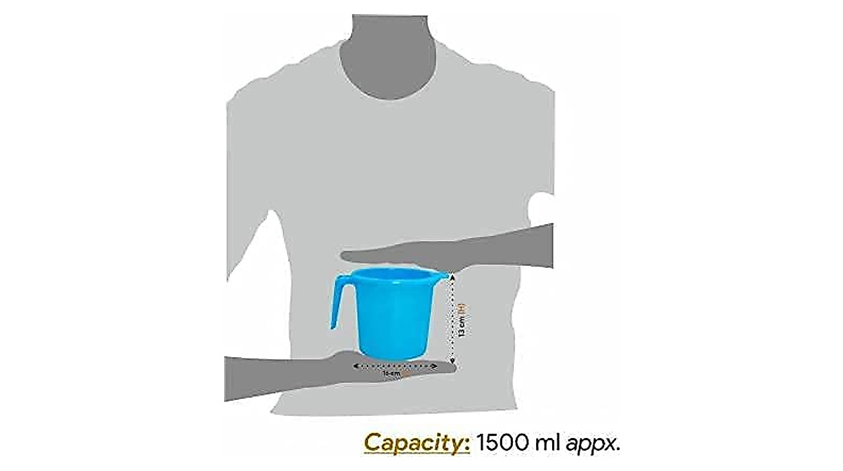 1 CON FASHION HUB Bathing Mug - 1.5L Capacity