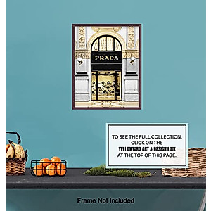 Photo of Prada Store - Glam Living Room Decor - Luxury Wall Decor - Designer Wall Decor - Fashion Wall Art - Glamour Wall Art - High Fashion - Fashion Design - Bling Wall Decor - Luxury Gift