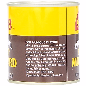 S&B Oriental Hot Mustard Powder, 3-Ounce