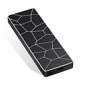 External Hard Drive 2TB, External Solid State Portable SSD Drive Mobile SSD External Drive USB 3.1/USB-C High Speed for Desktop & Laptop,Windows PC,Mac,Linux-Black