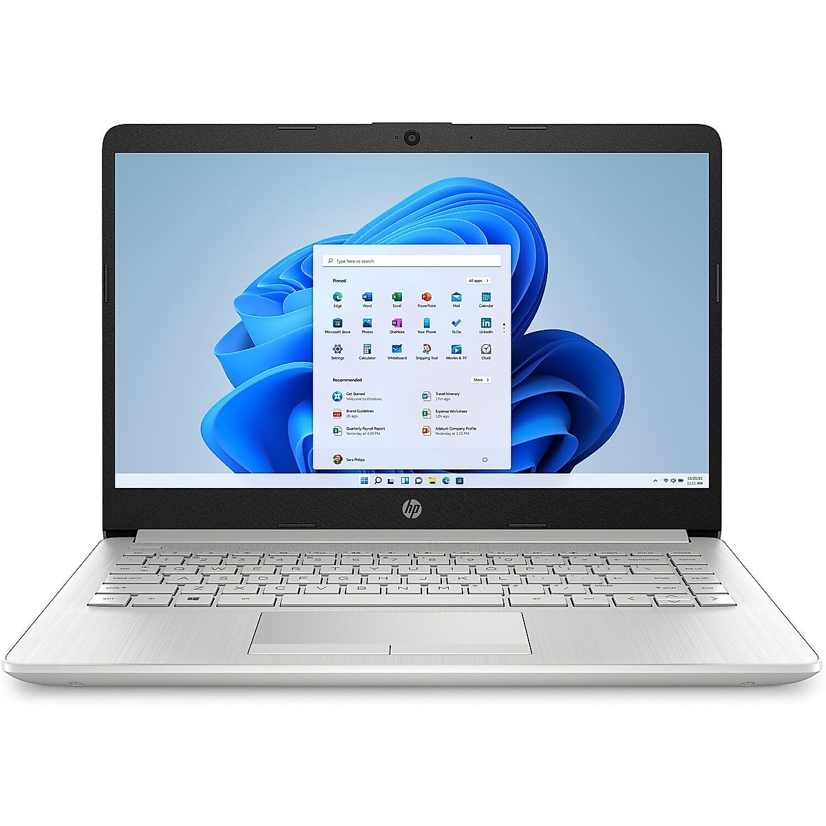 HP Laptop 14-cf2701ds 14-inch HD Notebook, Intel Celeron N4120 4GB DDR4 RAM 64GB eMMC, Computer PC w/ Wi-Fi, Bluetooth, USB-C and HDMI Port, Windows 11 Home, Natural Silver (Renewed)