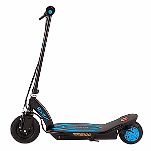 Razor Power Core E100 Electric Scooter - Black Deck - Blue - FFP