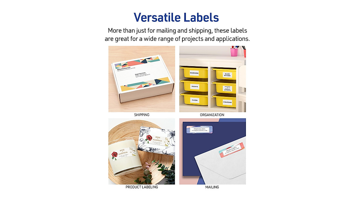 Avery 5.5x8.5 Printable Shipping Labels - TrueBlock Tech