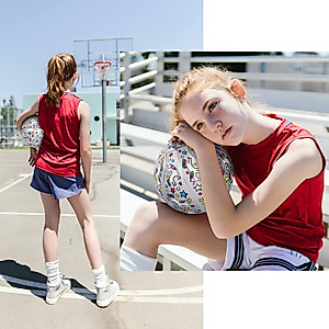 Richball Kids Basketball Size 5 Youth, 27.5" Girls Basketball Indoor Outdoor, Cartoon Unicorn Pink Basket Ball for Juniors Teens, Street Ball Games with 1 Pump, 1 Net