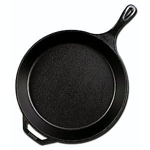 Lodge 15 Inch Cast Iron Skillet and 10.5-inch Square Grill Pan Bundle