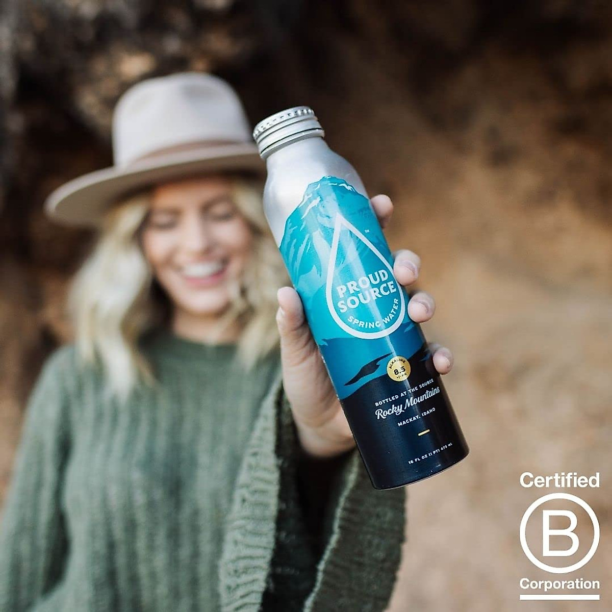 Proud Source Naturally Alkaline Spring Water, 16oz Bottles (6 pack)