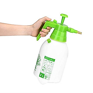 Bamjour 2L Capacity Manual Pressurized Water Sprayer Spray Gun Sprinkler Tool Garden Lawn Plant Thicken Body Design