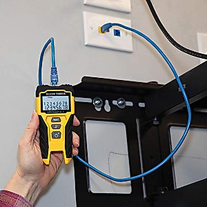 Klein Tools VDV526-200 Cable Tester, LAN Scout Jr. 2 Ethernet Cable Tester for CAT 5e, CAT 6/6A Cables with RJ45 Connections