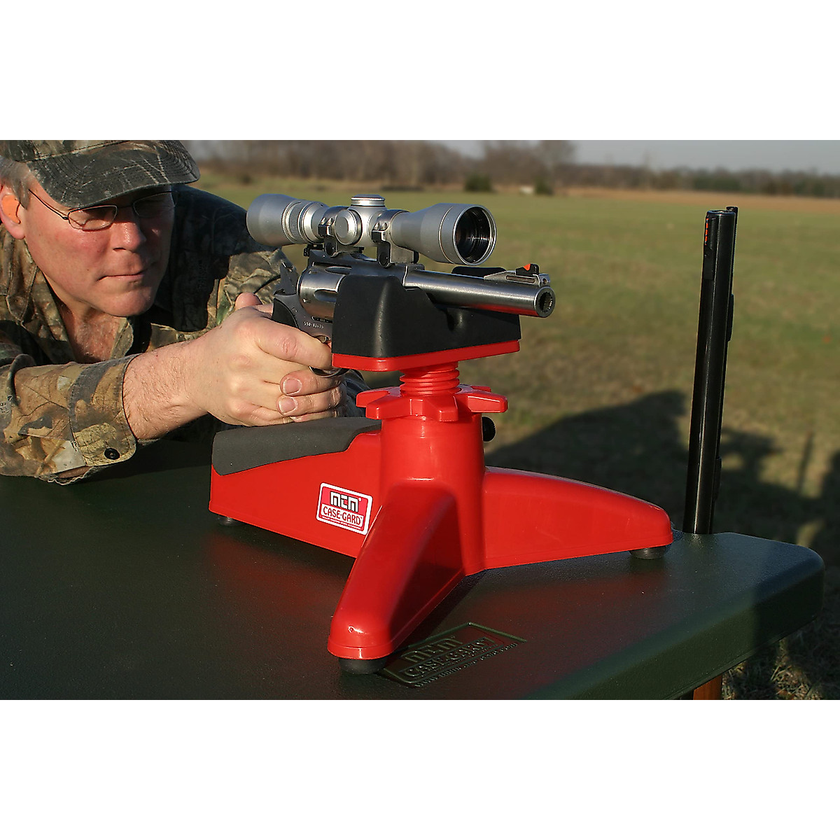 MTM FRR-30 Front Rifle Rest Ideal Shooting Rest for Rifle Shotgun Handgun, USA Made, Red