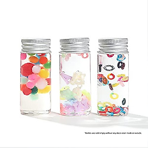 Magic Season Decorative Glass Bottles (12 Pcs w/Aluminum Cap / 1 fl oz)