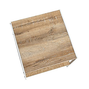 Household Essentials Coastal Oak Square Side Table End