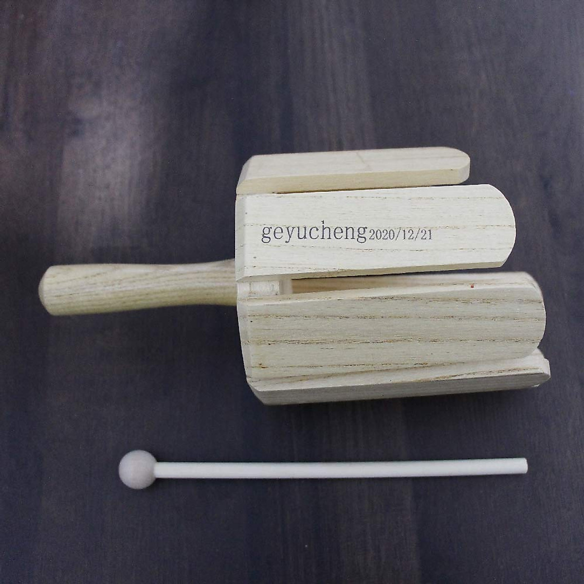 Wooden Percussion Instrument with Mallet Orff Multi Sound Educational Early Learning Musical Instrument