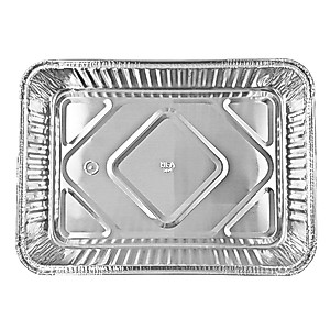 Handi-Foil 13" x 9" Oblong Aluminum Foil Disposable Cake Pan - REF # 394 (Pack of 12)