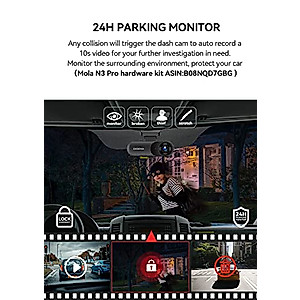 DDPAI Dash Cam Mola N3 GPS Front Dash Cam 1600P, 2K Dash Cam Recorder Front Car Accident Dashboard Camera for Car, Infrared Night Vision,GPS Logging, 24hr Parking Mode, App Wi-Fi,128GB max