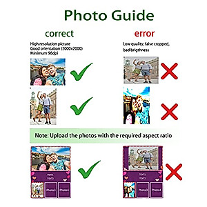 Elaike Personalised Custom Blanket Photo Picture Text Baby Father Daughter Son Adult Friends Lovers Dog Pets Birthday Halloween Christmas Blanket Customized 9Photo-2