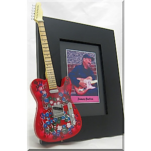 JAMES BURTON Miniature Guitar Picture Frame Tele