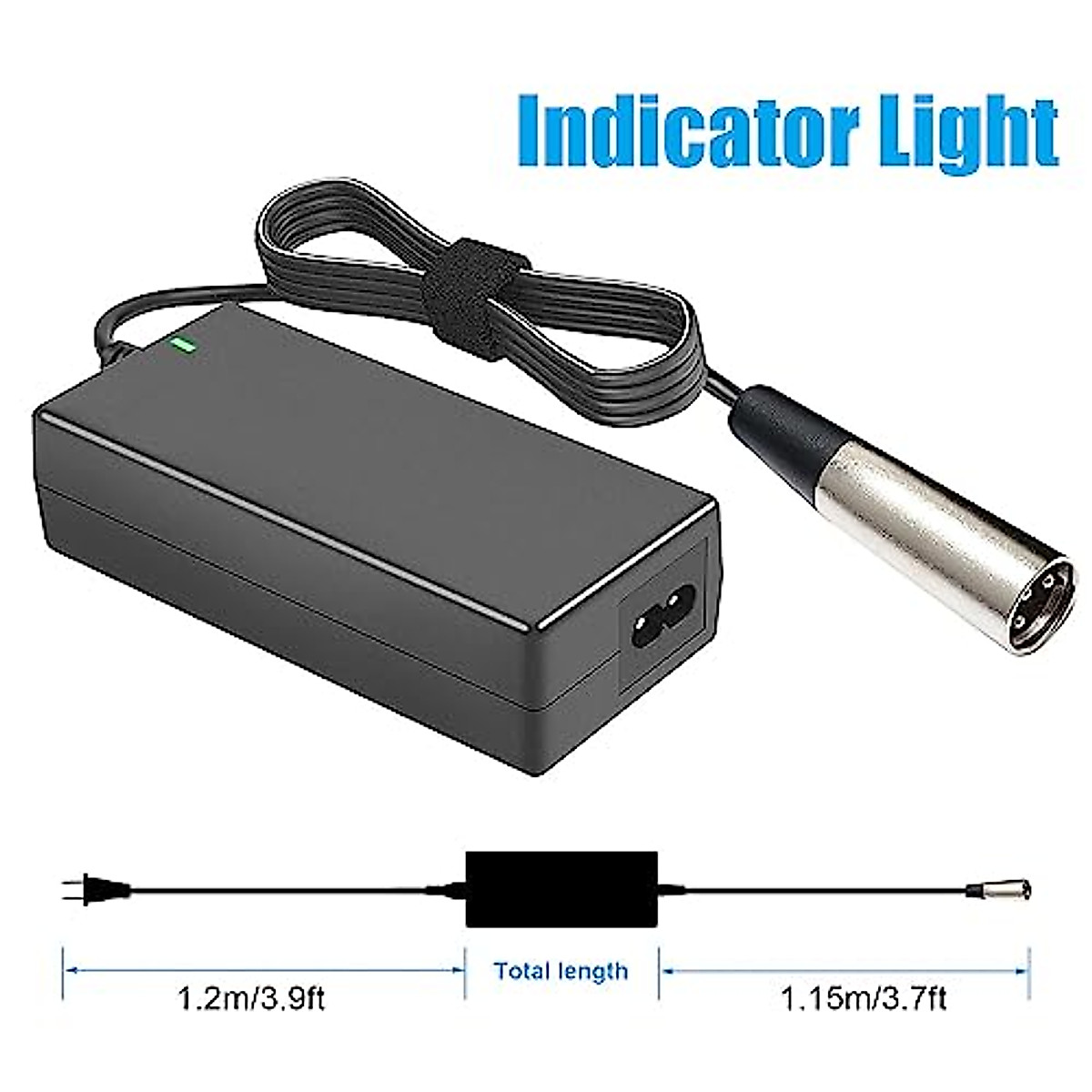 24V 2A Electronic Scooter Battery Charger for Go-Go Elite Traveller SC40E/SC44E, Jazzy Power Chair Charger, Schwinn S500 S350 S300 S400 S650, Ezip 400 500 650 750 900 Mountain Trailz, Pride Mobility