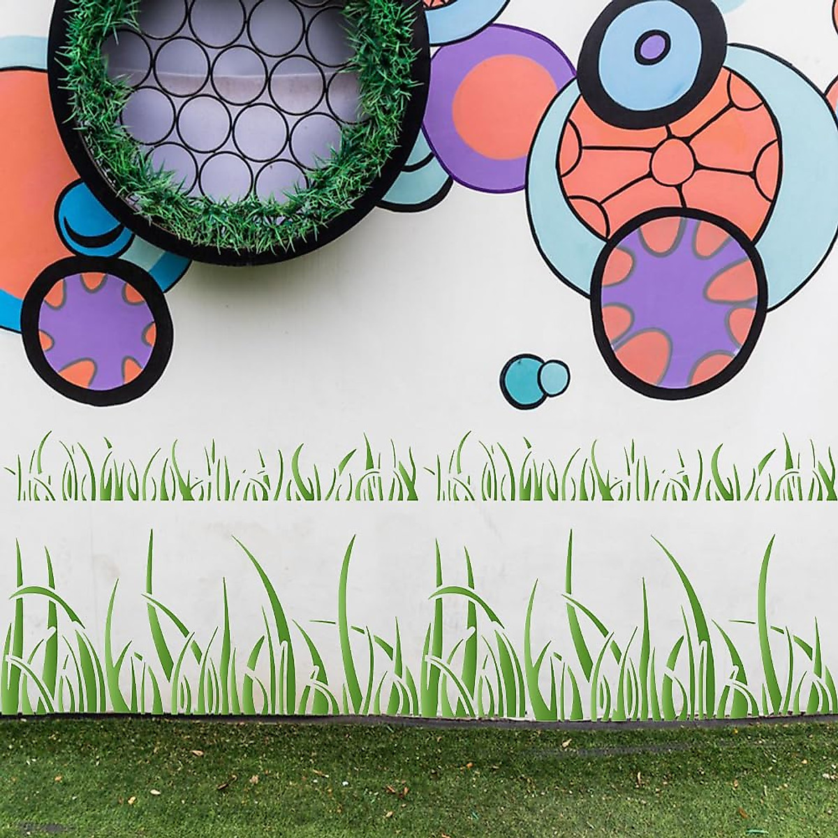 FINGERINSPIRE Grass Stencil for Painting 11.7x8.3" Blade Grass Template Reed Grass Landscape Stencil Cattail Leaves Drawing Stencil Plant Green Camo Stencil for Painting on Wood Furniture Wall Paper